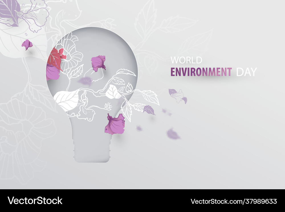 World environment day sustainable Royalty Free Vector Image