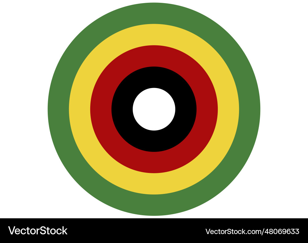 Zimbabwe air force roundel Royalty Free Vector Image