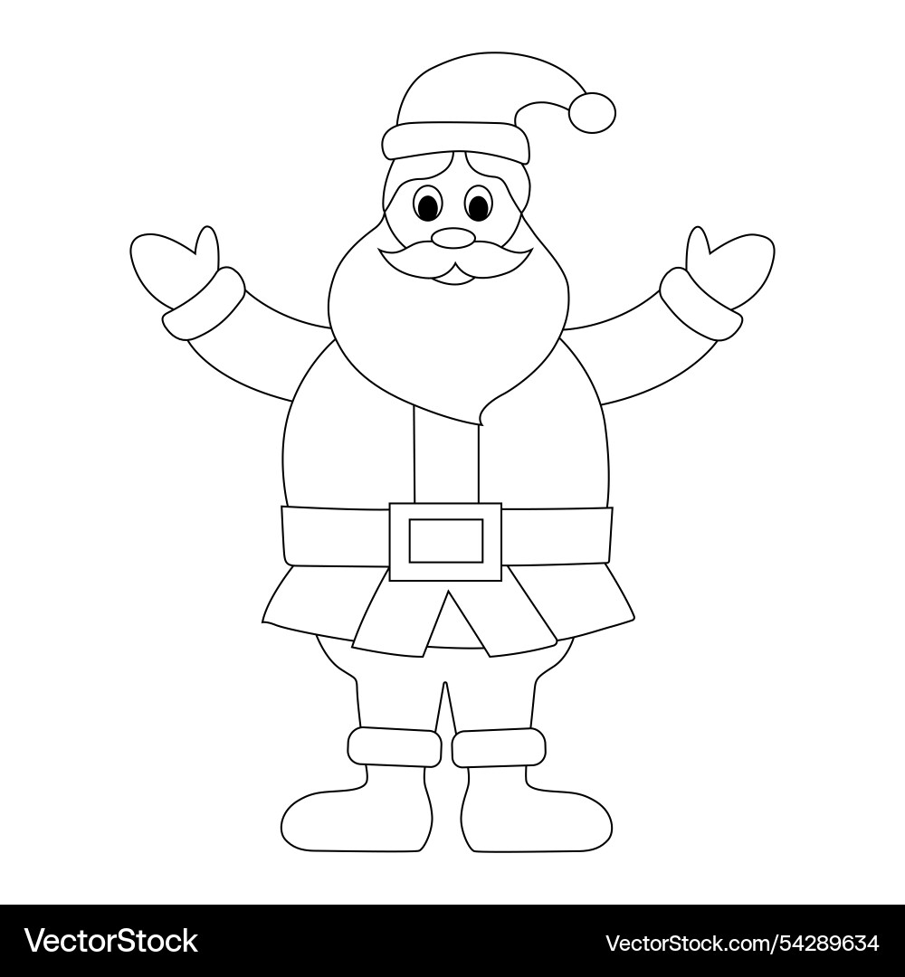Christmas coloring page – Royalty-Free Vector | VectorStock