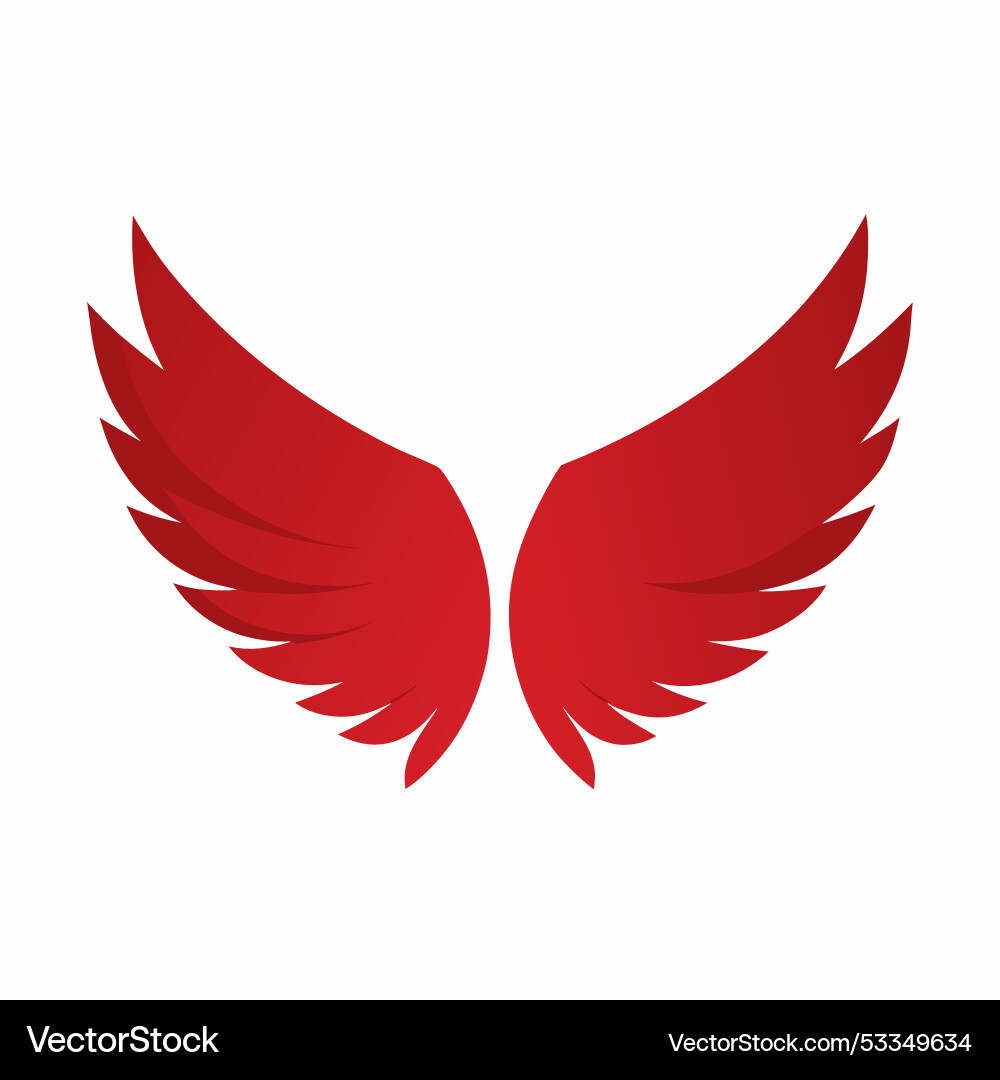 Coloring wings design Royalty Free Vector Image