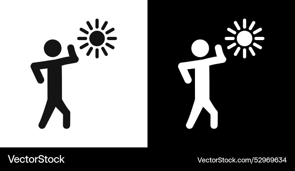 Hot human icon flat fill set collection Royalty Free Vector