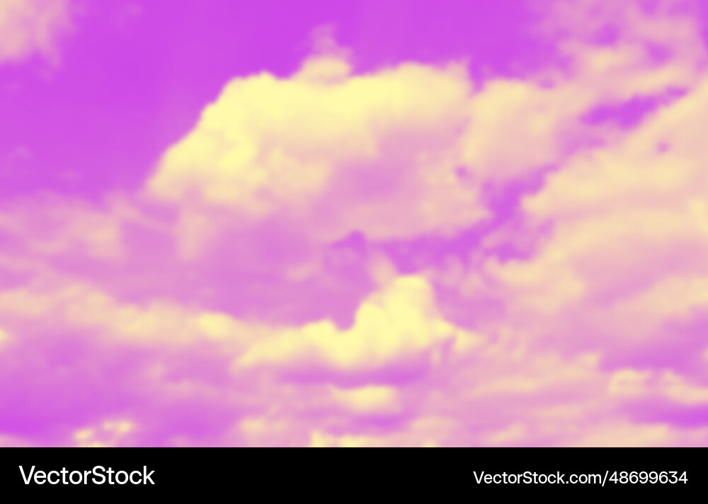 Vivid colored aesthetic sky background realistic Vector Image