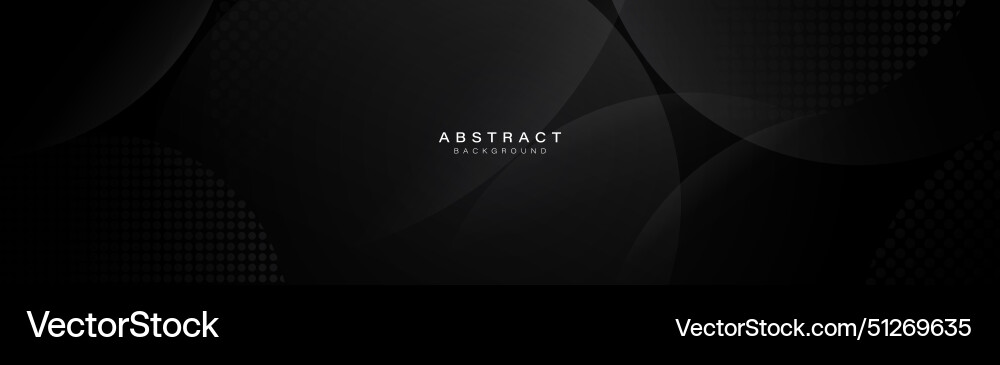 Abstract background with black geometric circle Vector Image