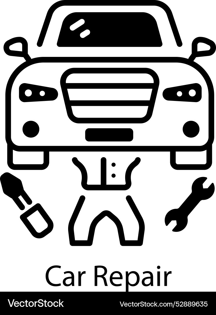 Car repair Royalty Free Vector Image - VectorStock