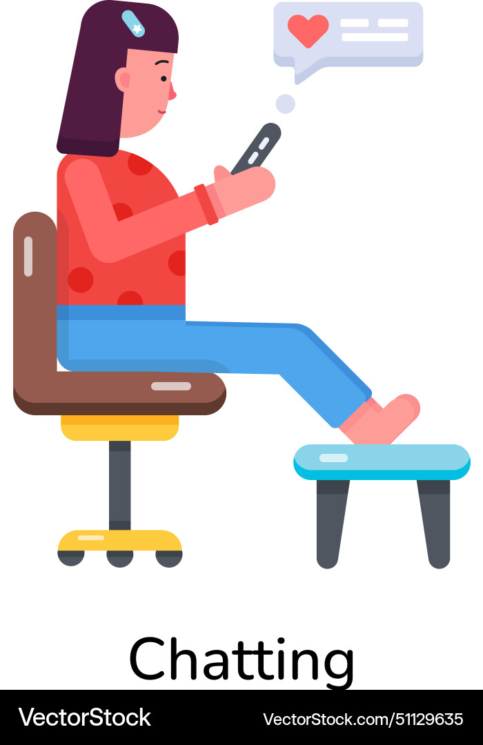 Chatting Royalty Free Vector Image - VectorStock
