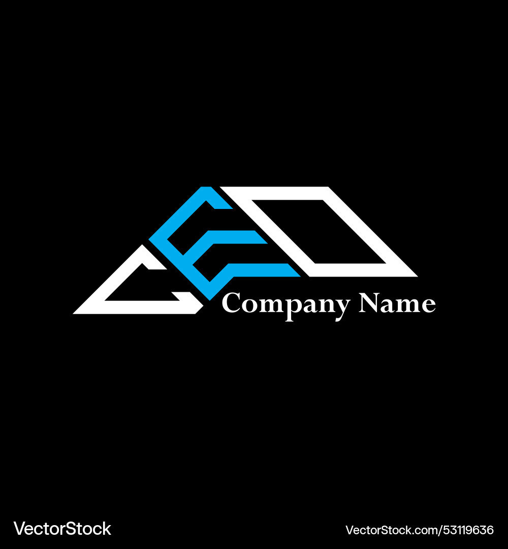 Ceo logo design simple and modern Royalty Free Vector Image