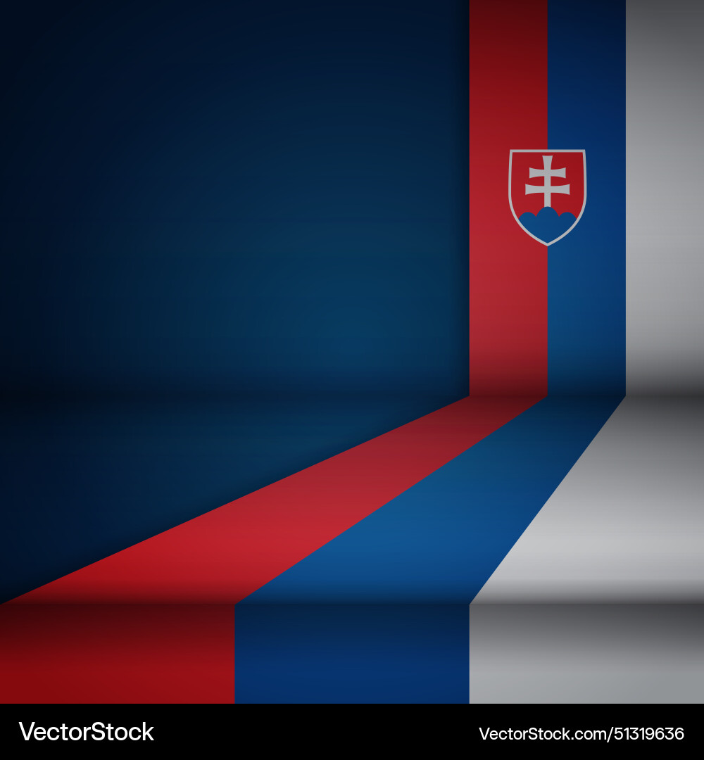 Edge background slovakia graphic and label Vector Image