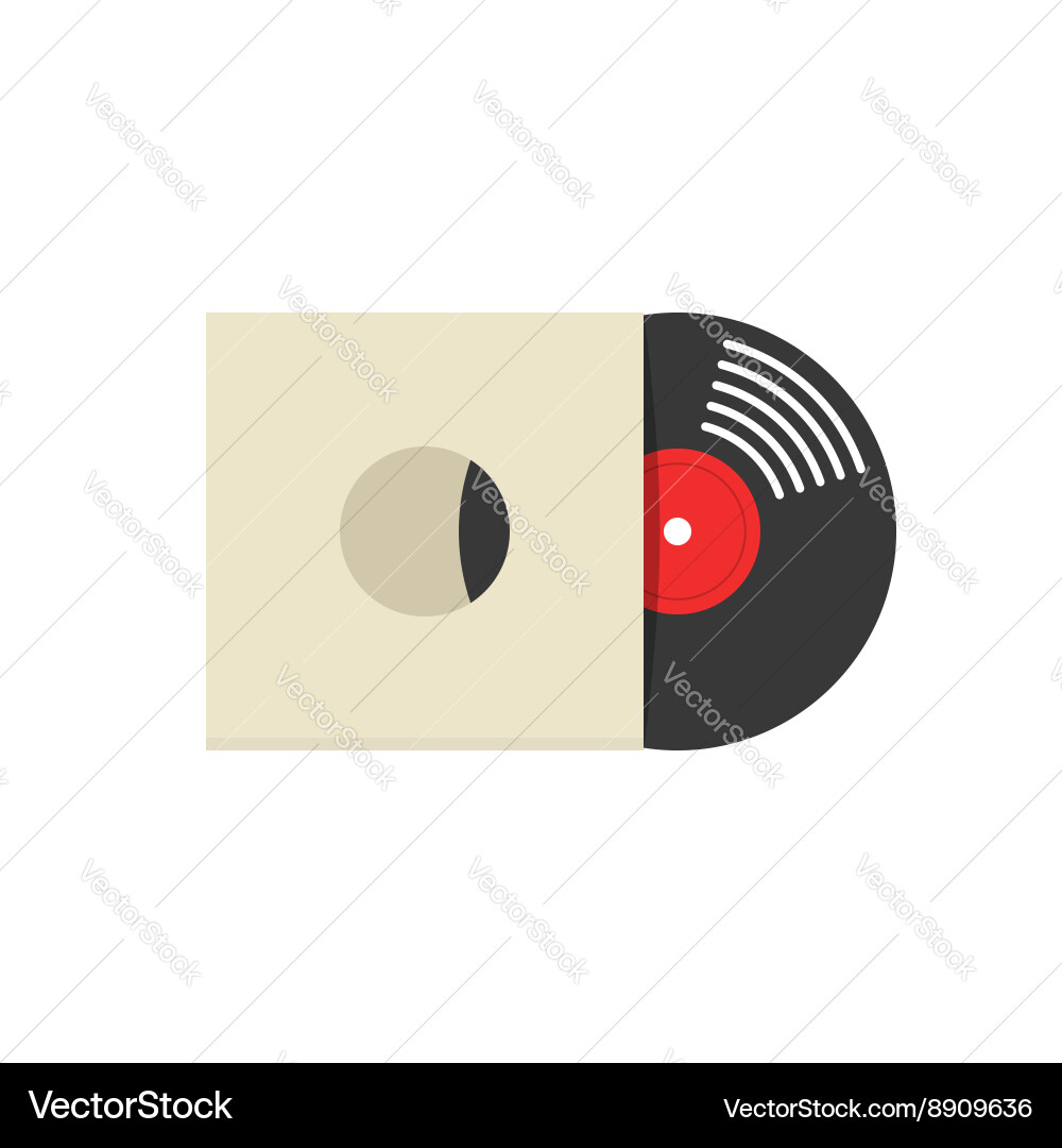 Record vinyl album cover Royalty Free Vector Image