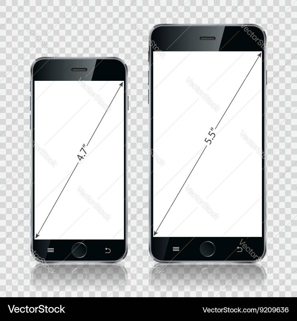 Smartphone mobile phone isolated realistic Vector Image