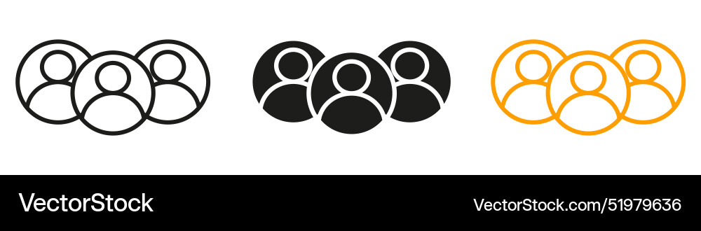 Team icon group work and cooperation ideal Vector Image