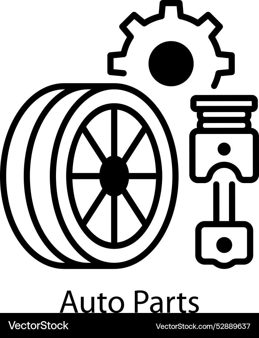 Auto parts Royalty Free Vector Image - VectorStock