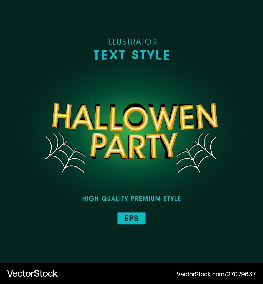 Halloween text style 04 Royalty Free Vector Image