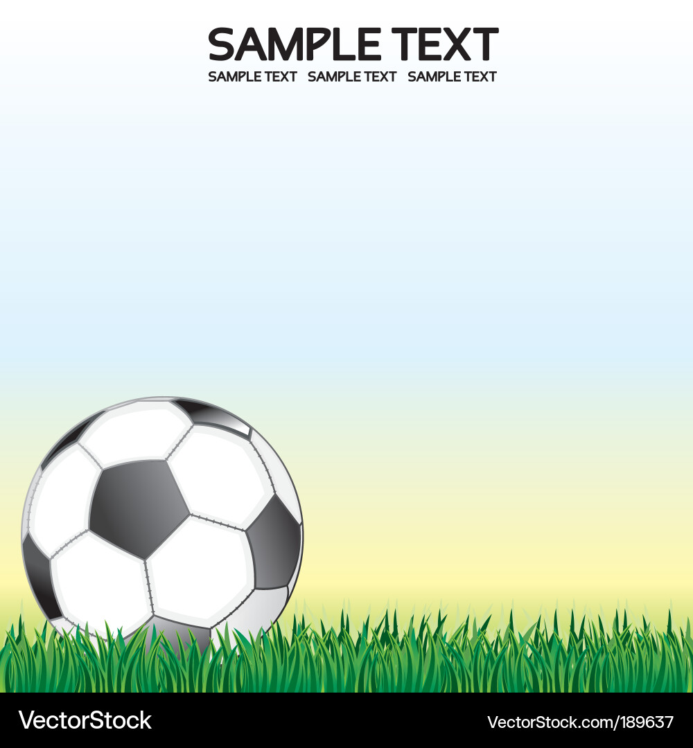 Soccer Field Background Royalty Free Vector Image