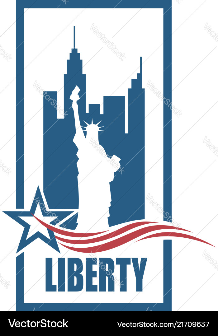 Statue of liberty Royalty Free Vector Image - VectorStock