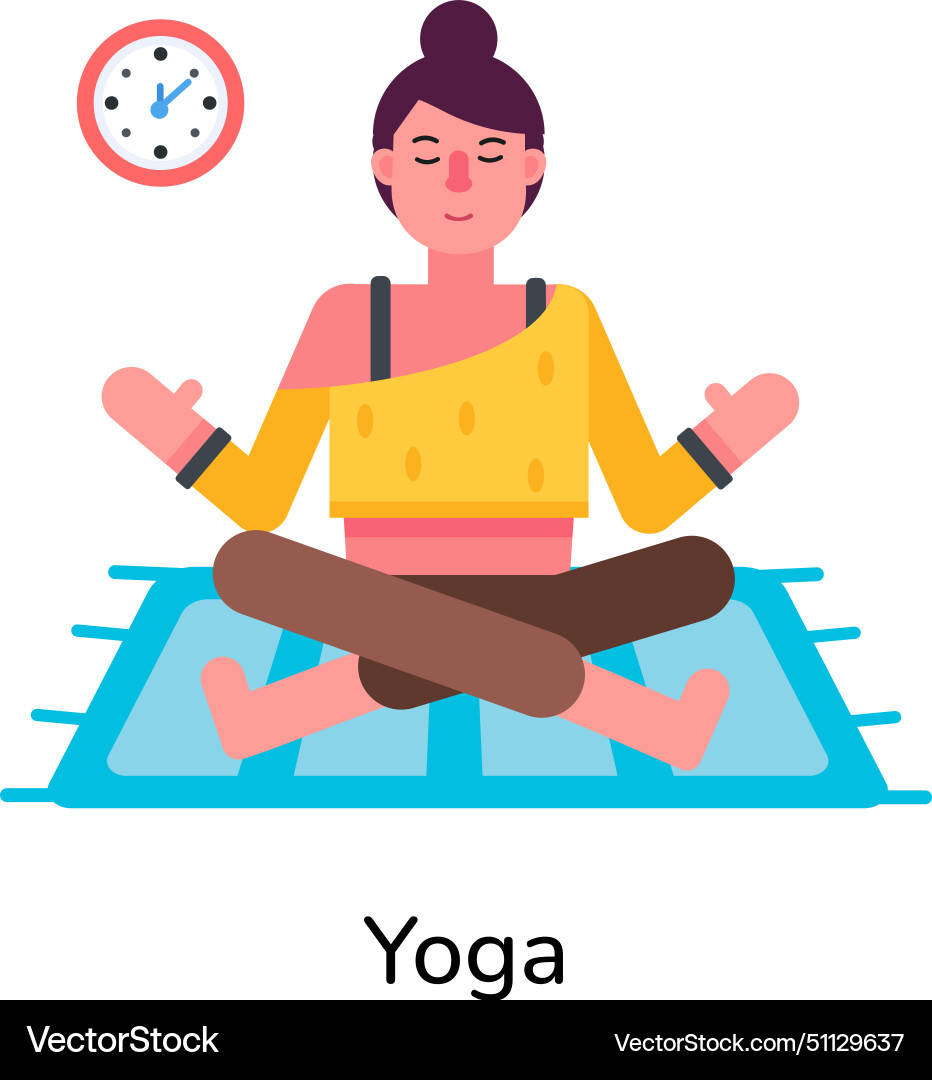 Yoga Royalty Free Vector Image - VectorStock