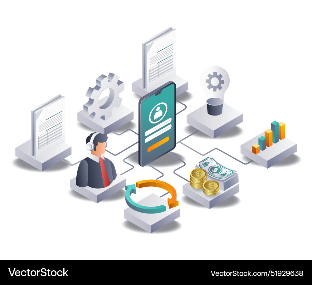 Personal network development in business Vector Image