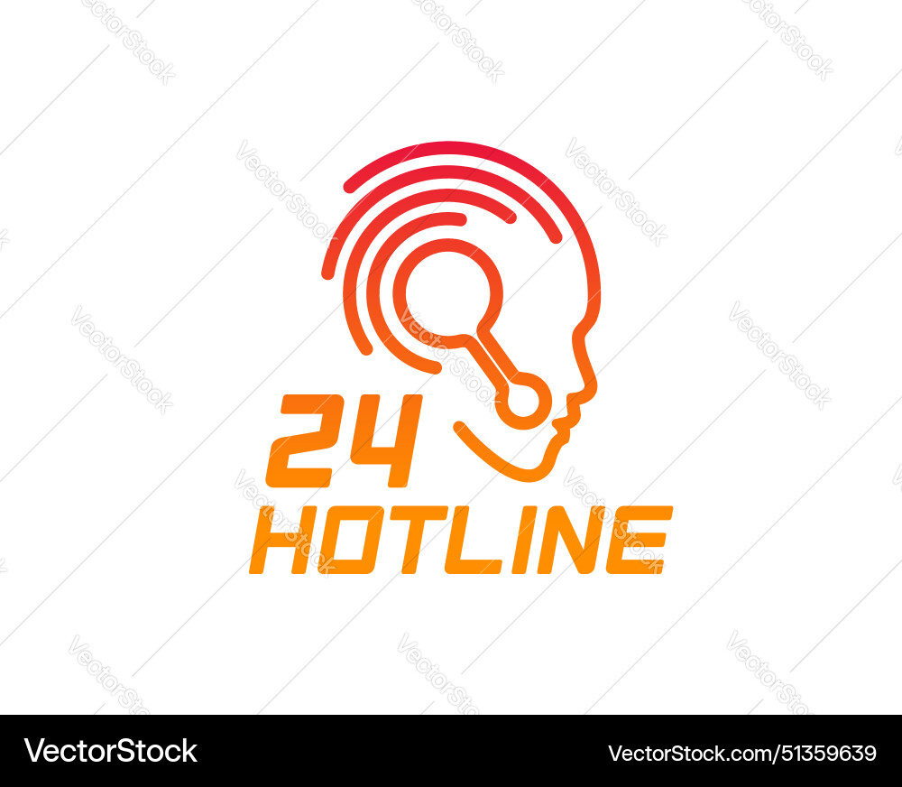 Call center icon customer support hotline service Vector Image
