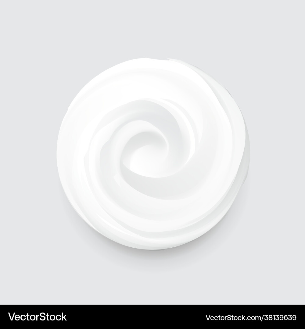 Cosmetic cream creme smear isolated on background Vector Image