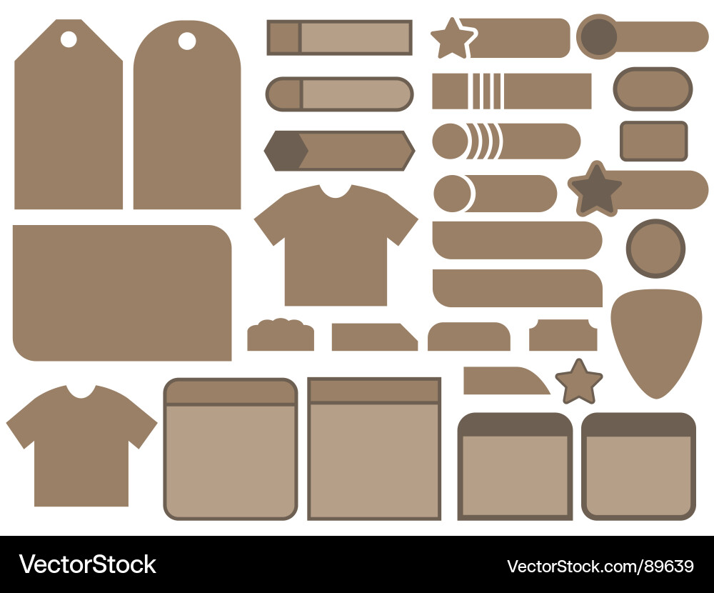 Minimalist Banner Elements Royalty Free Vector Image