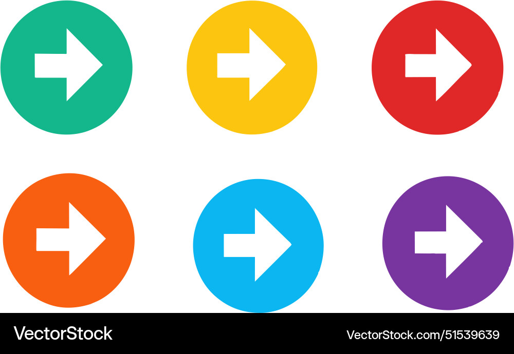 Set of arrow icons Royalty Free Vector Image - VectorStock
