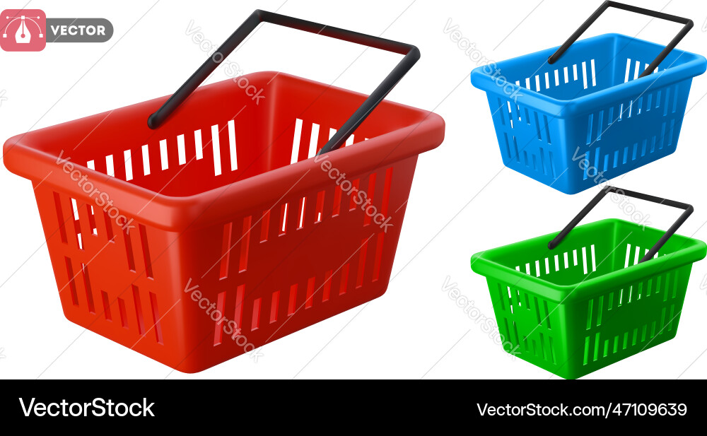 Shopping cart set Royalty Free Vector Image - VectorStock