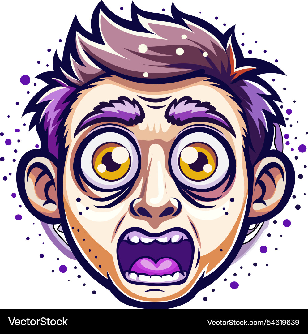 Surprising face Royalty Free Vector Image - VectorStock