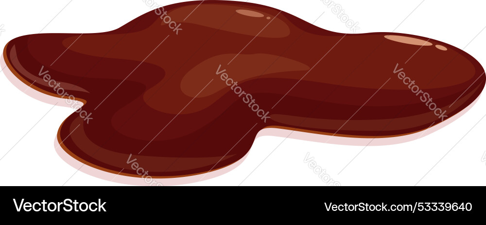 Brown liquid splashing on white background Vector Image