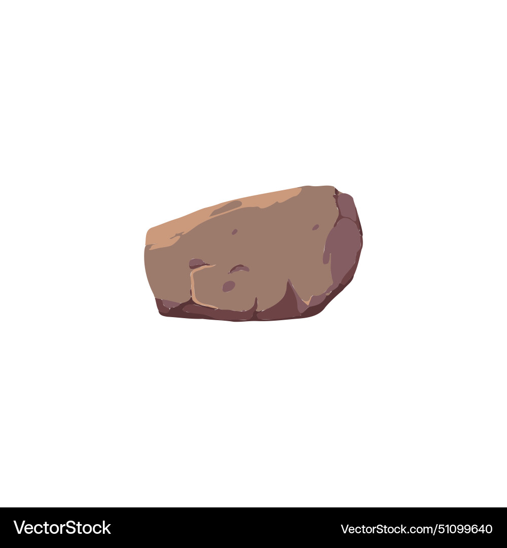 Single stone road rock Royalty Free Vector Image