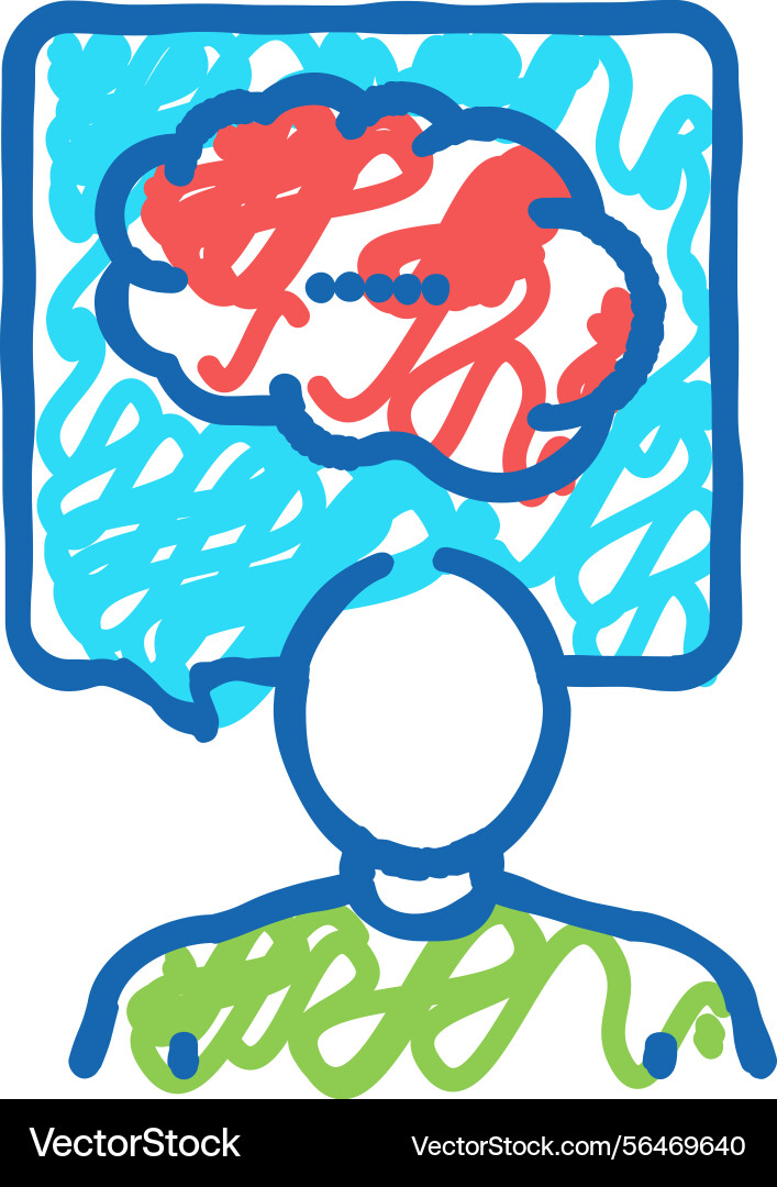 Worker knowledge color icon flat Royalty Free Vector Image