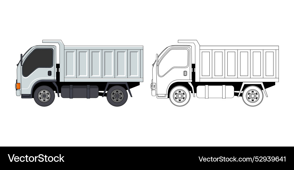 Cartoon Tipper Truck Royalty Free Vector Image
