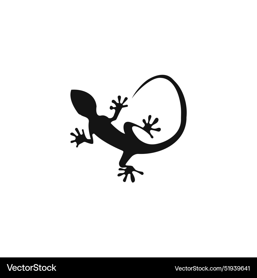 Lizard icon logo sign outline Royalty Free Vector Image