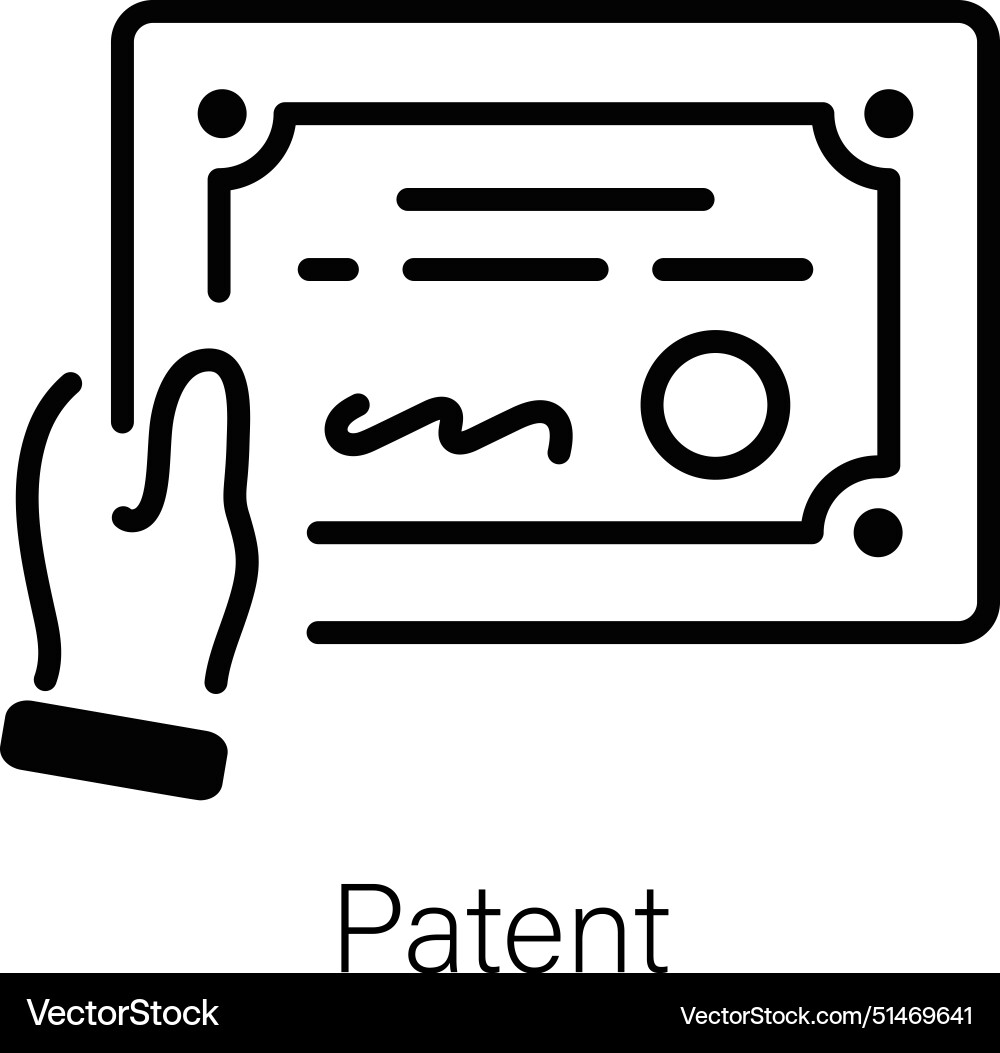 Patent Royalty Free Vector Image - VectorStock