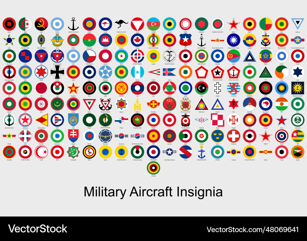 Roundel Aircraft Insignia Royalty Free Vector Image