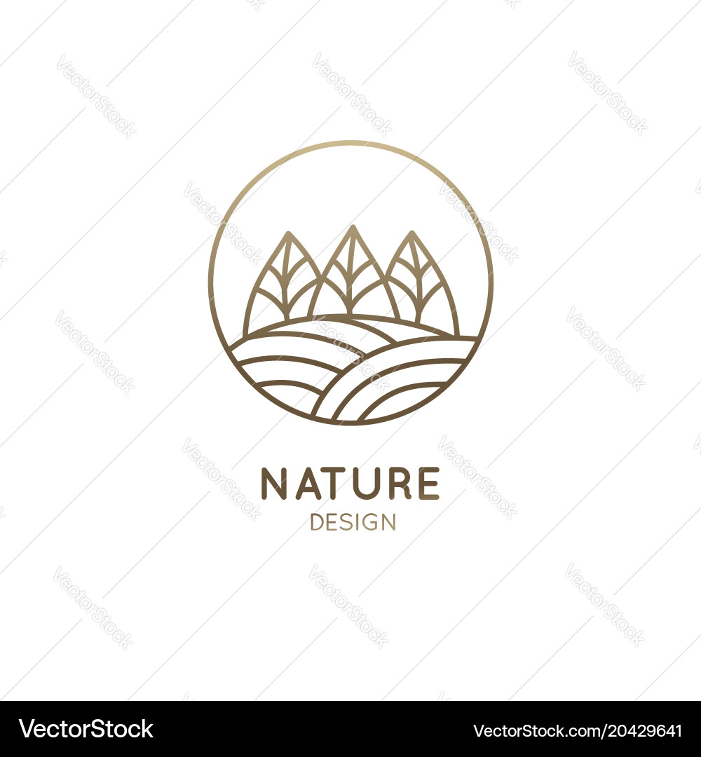 Sample landscape Royalty Free Vector Image - VectorStock