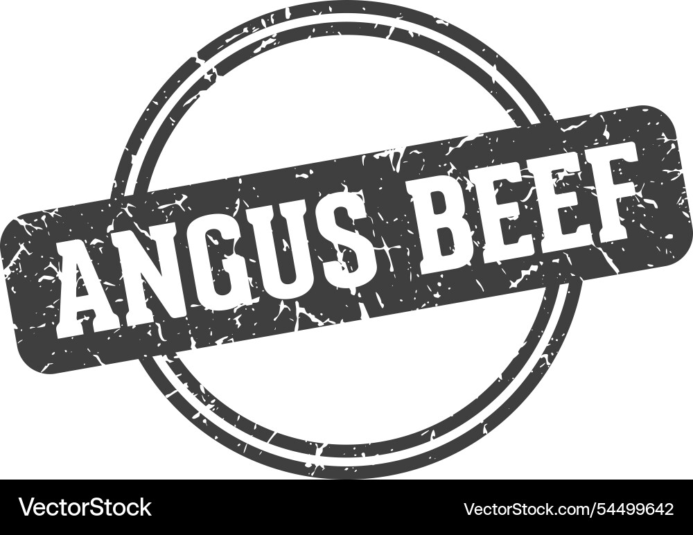 Angus beef stamp Royalty Free Vector Image - VectorStock