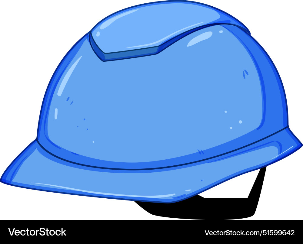 Builder hard hat cartoon Royalty Free Vector Image