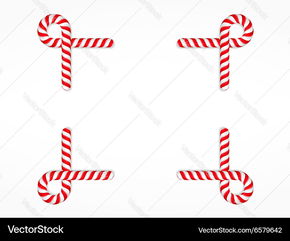 Candy cane frame Royalty Free Vector Image - VectorStock