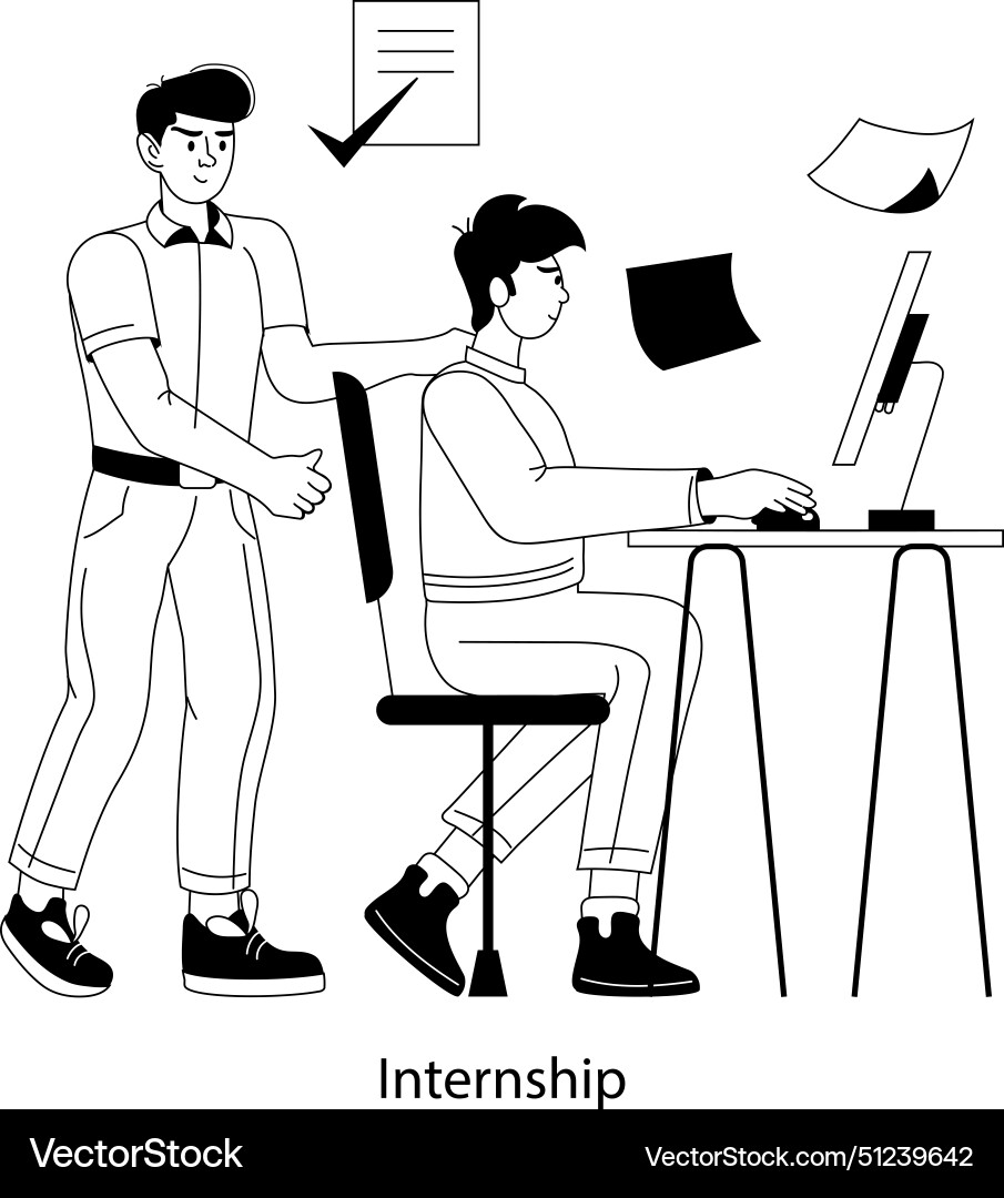 Internship Royalty Free Vector Image - VectorStock