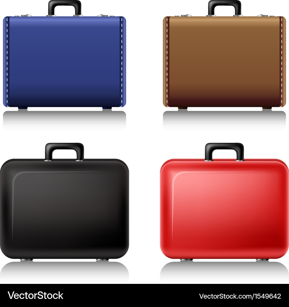 Suitcase set Royalty Free Vector Image - VectorStock