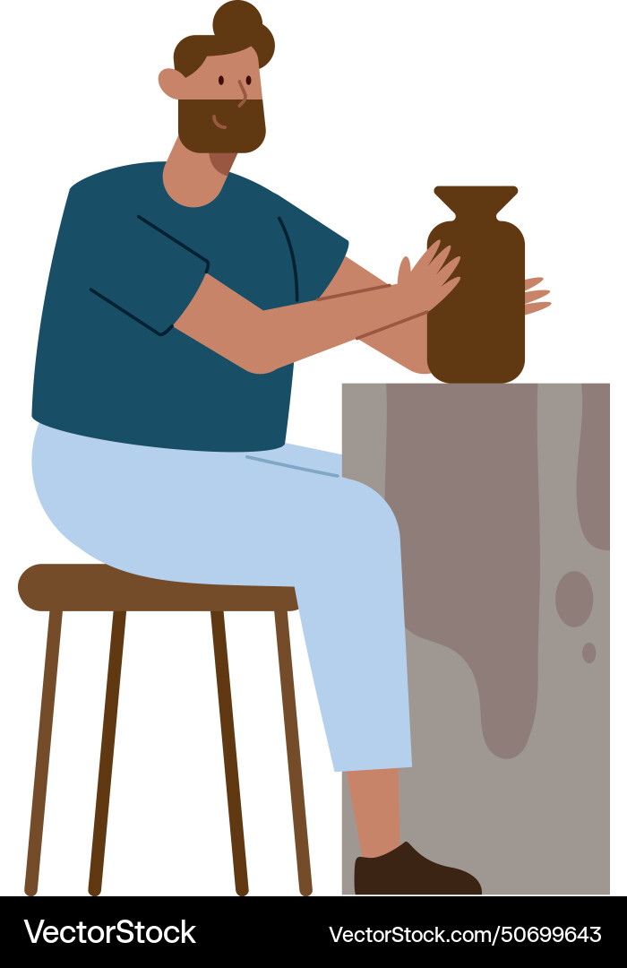 Artist craftsman design Royalty Free Vector Image