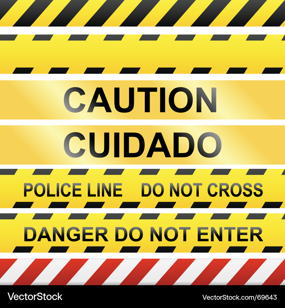 Danger Tapes Vector Images (over 6,600)