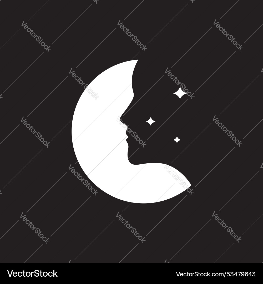 Dream woman vision ambition modern logo design Vector Image