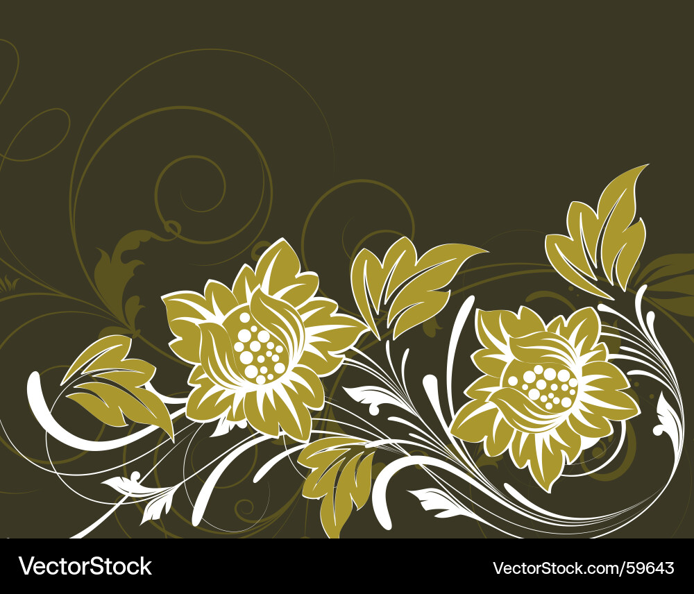 Floral background Royalty Free Vector Image - VectorStock