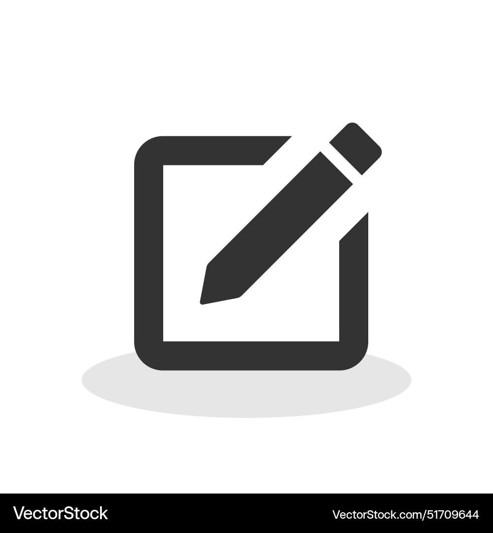 Edit icon isolated Royalty Free Vector Image - VectorStock