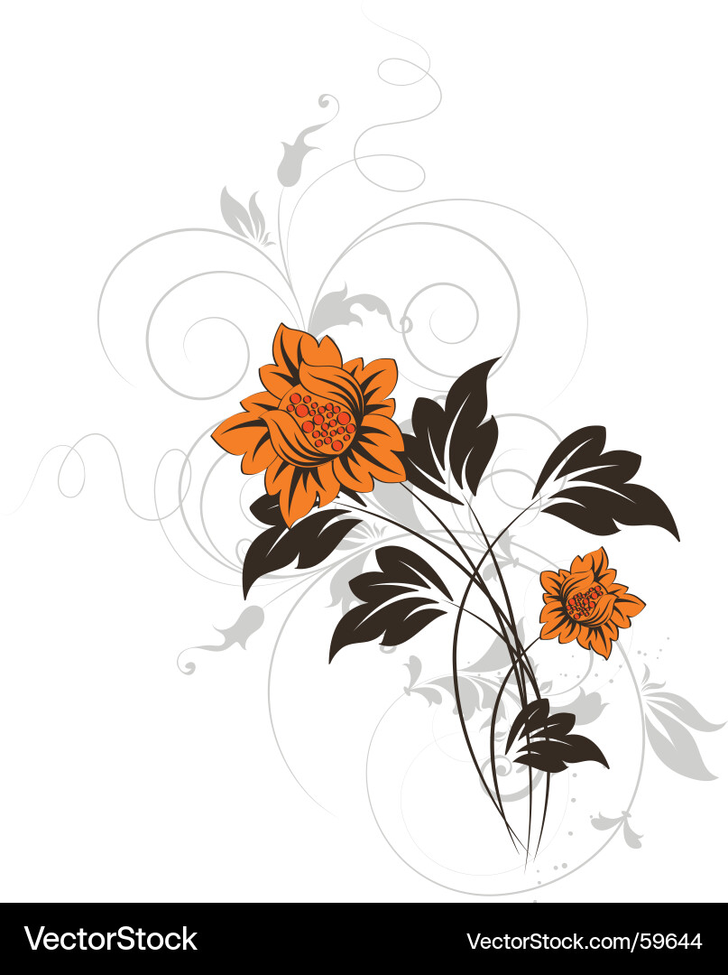 Floral background Royalty Free Vector Image - VectorStock