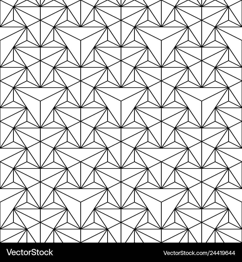 Seamless polygonal pattern - geometric Royalty Free Vector