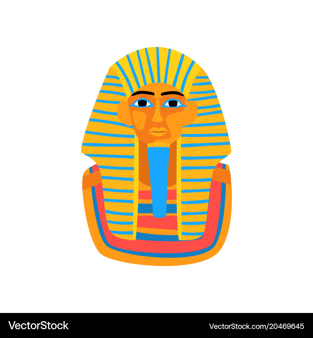 Cartoon of ancient egyptian pharaoh Royalty Free Vector
