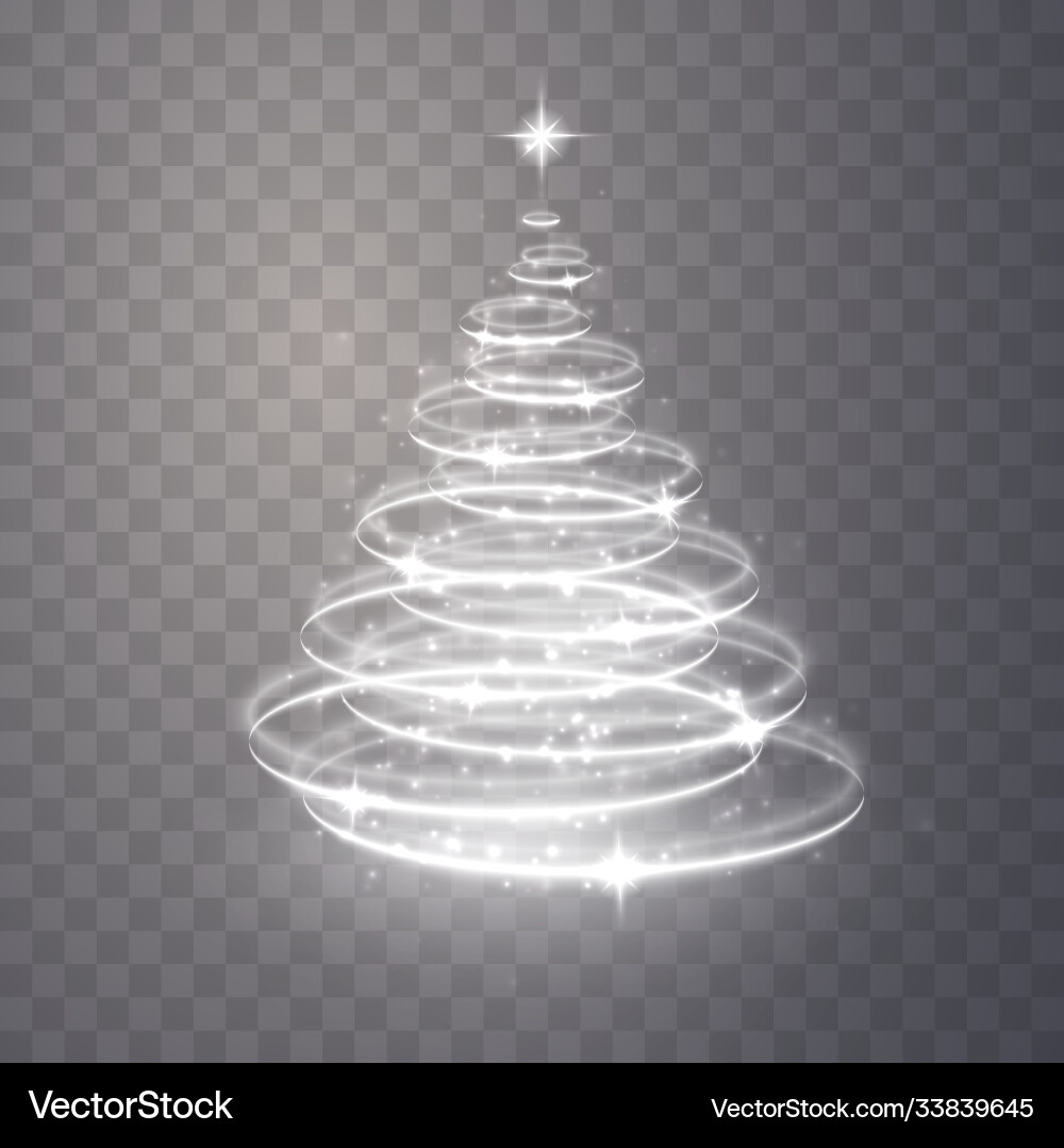 Christmas light tree Royalty Free Vector Image