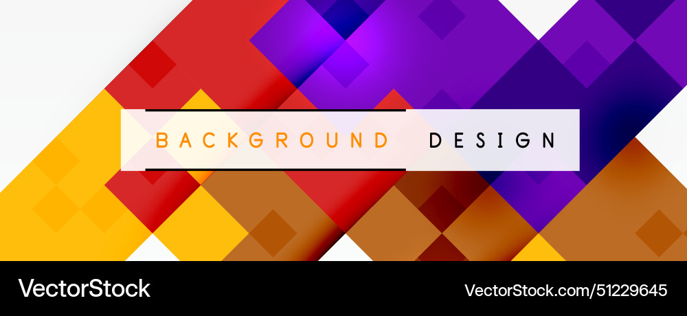 Creative arts with triangle rectangle and font Vector Image