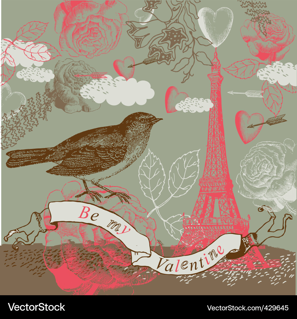 Valentines day card Royalty Free Vector Image - VectorStock